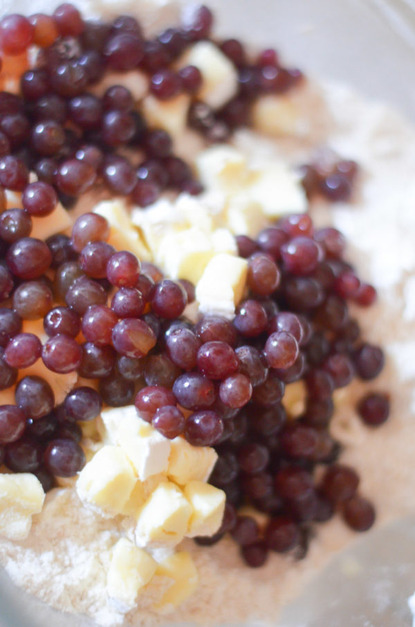 Champagne Grape Recipe for Brie Scones | Luci's Morsels