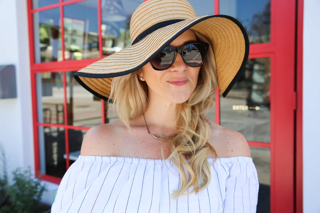 Off the Shoulder Dress & Jewelry