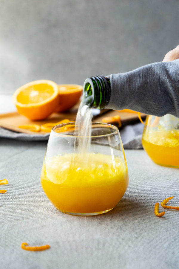 Turmeric Orange Spritzer Cocktail