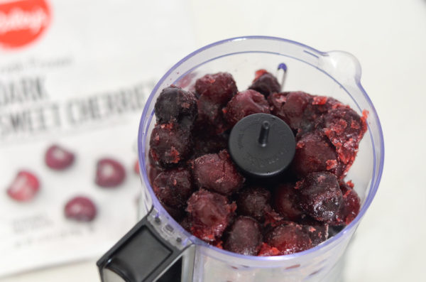 Cherry Sorbet w. Basil Whipped Cream | Luci's Morsels