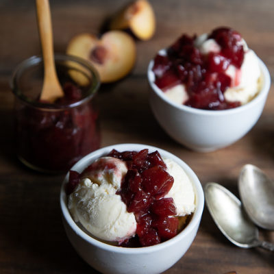 Peach Compote - Perfect with Ice Cream and Whipped Cream