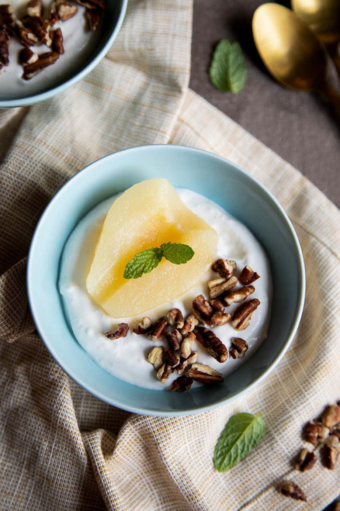 Canned Pear Dessert w. Coconut Yogurt | Luci's Morsels