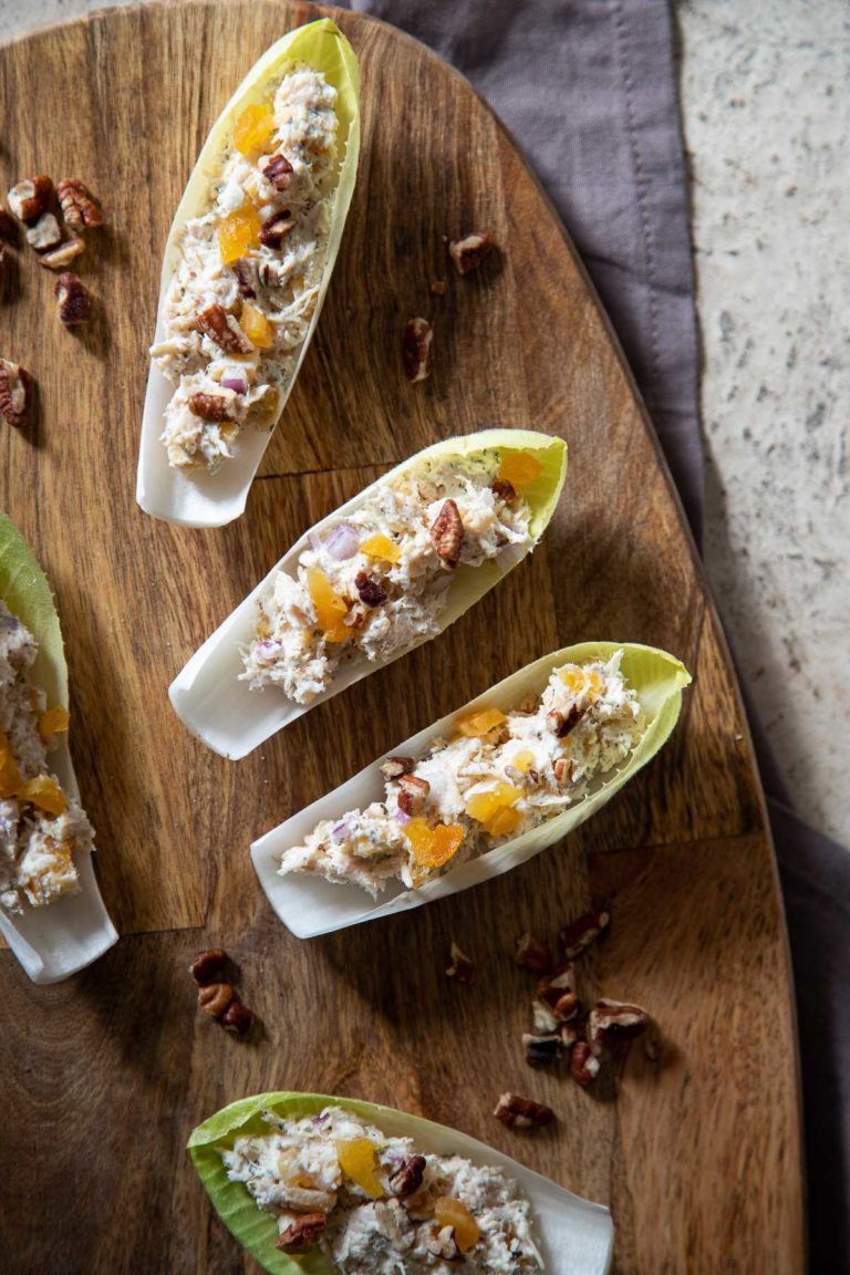 Chicken Salad Appetizer {Endive Leaves} | Luci's Morsels