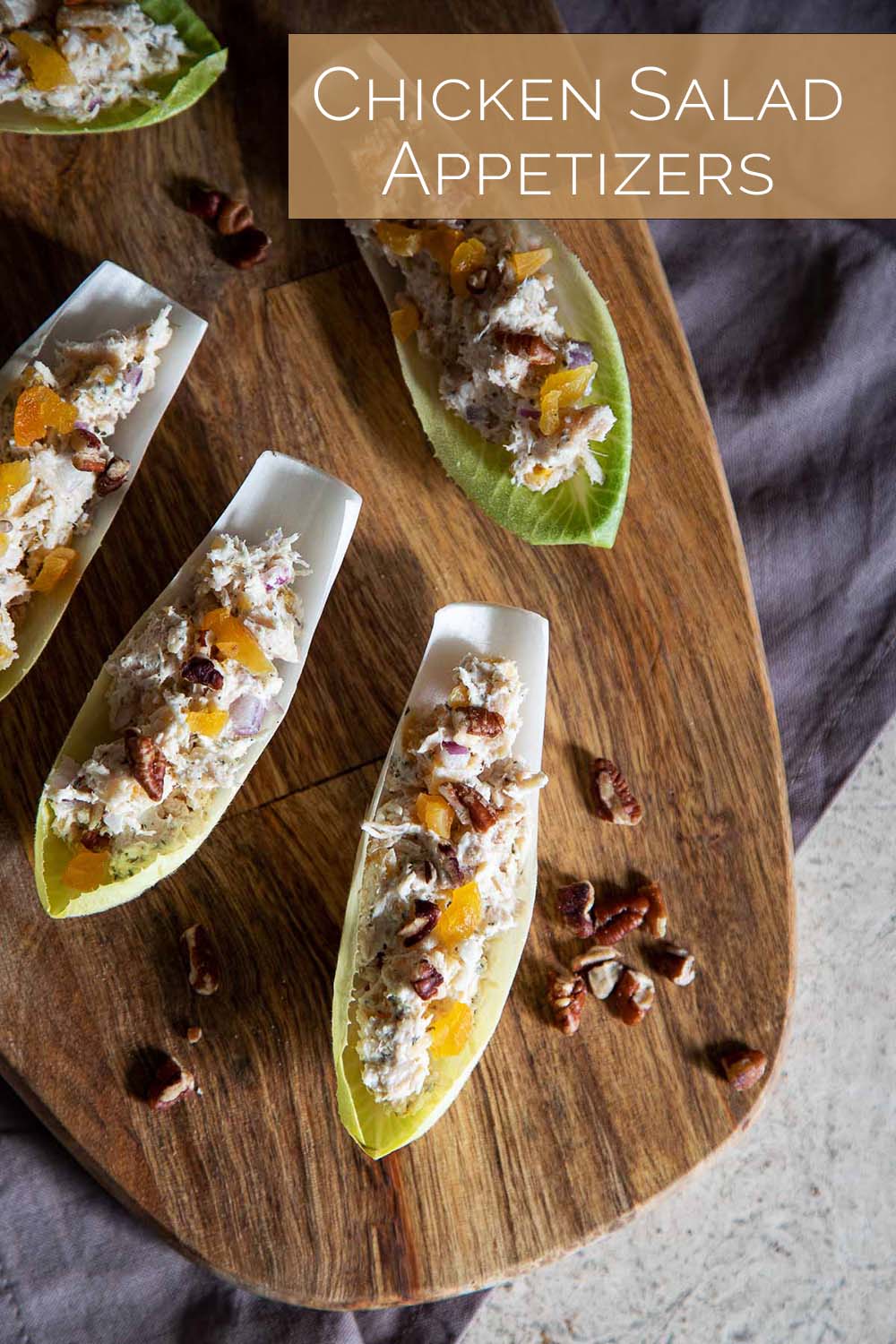 Chicken Salad Appetizer {Endive Leaves} | Luci's Morsels