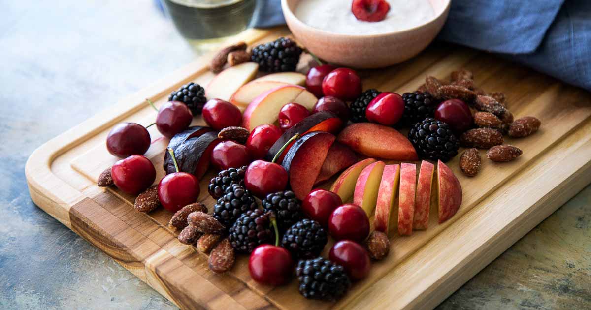 Small Fruit Platter w. Coconut Cream Dip | Luci's Morsels
