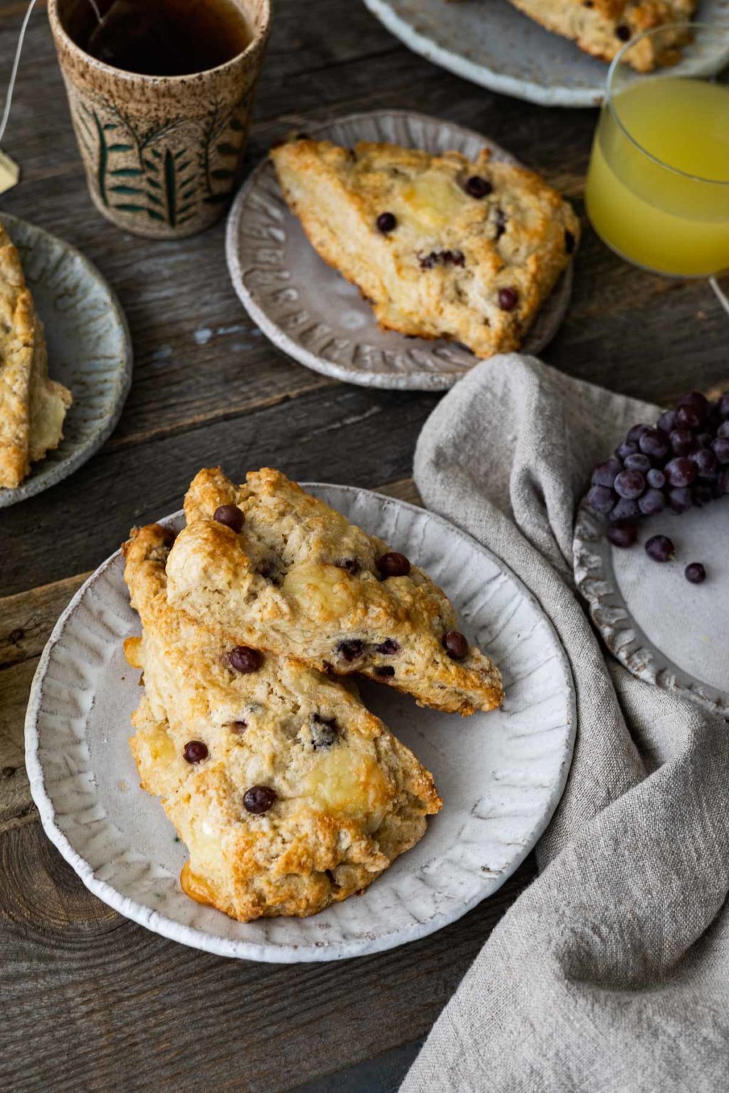 Champagne Grape Recipe for Brie Scones | Luci's Morsels