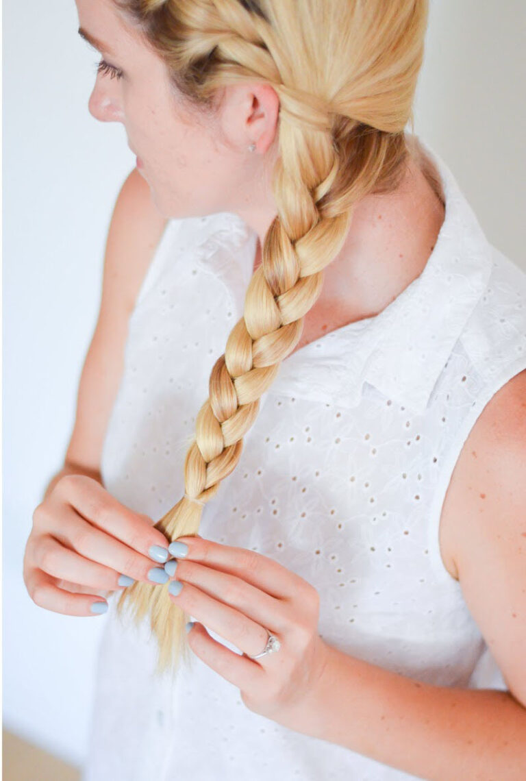 One-Sided Braid Tutorial w. Step-by-Step Photos